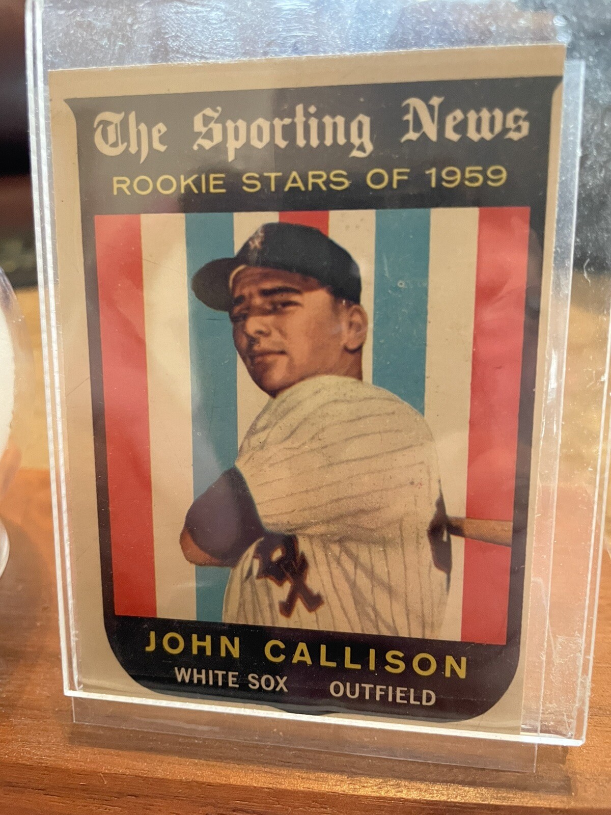 JOHNNY CALLISON AUTOGRAPHED RAWLINGS OFFICIAL N.L. BASEBALL with 1959 ...