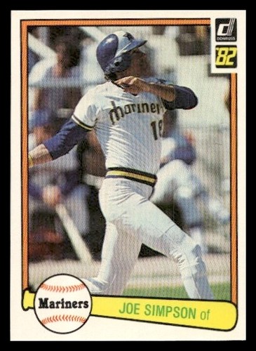 1982 Donruss #55 Joe Simpson Seattle Mariners Baseball card | eBay