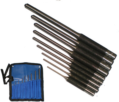 9 Pc Roll Pin Punch Set Gunsmithing Kit Removing Repair Tool Spring Gun ...