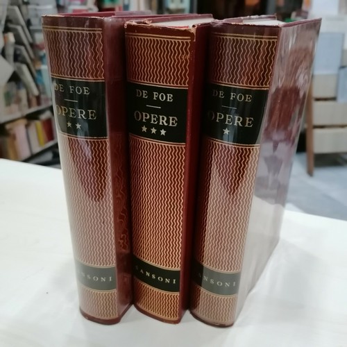 Opere De Foe Daniel 3 volumi Sansoni 1957 | eBay