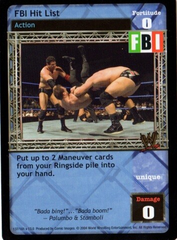 WWE: FBI Hit List for FBI [Played] Raw Deal Wrestling WWF | eBay
