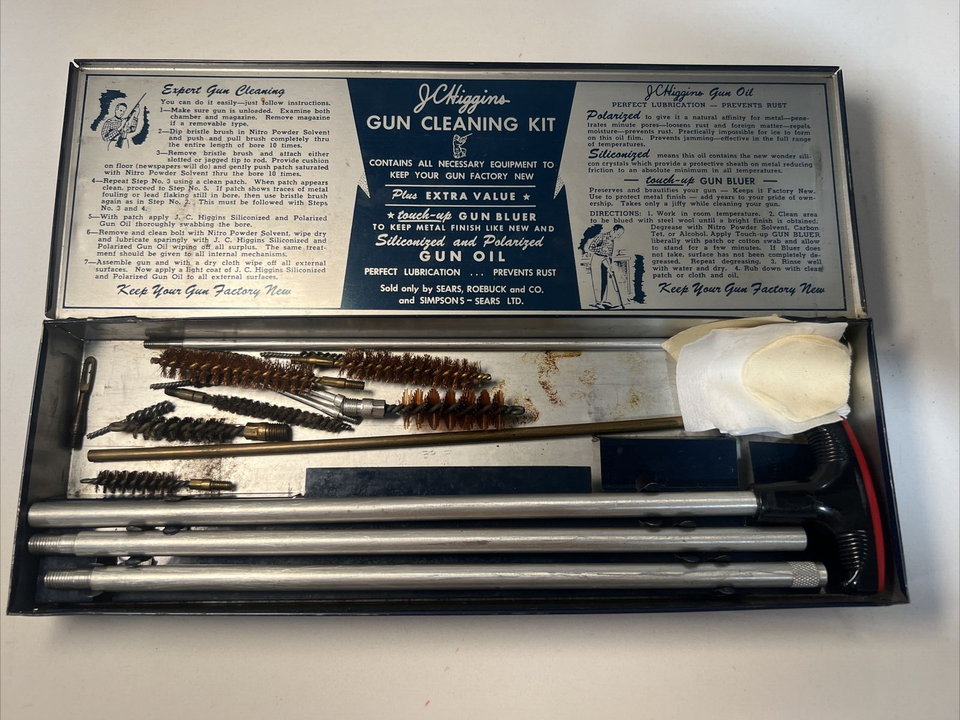 JC HIGGINS SHOTGUN CLEANING KIT NO.710 SOLD ONLY BY SEARS&ROEBUCK CO ...