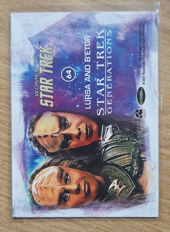 2021 RITTENHOUSE WOMEN OF STAR TREK LURSA AND B'ETOR #64 STAR TREK ...