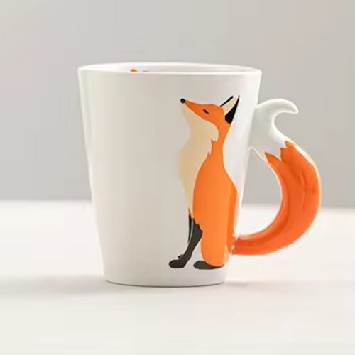 Adorable 12oz Fox-Shaped Ceramic Mug | Perfect Gift for Kids & Friends ...
