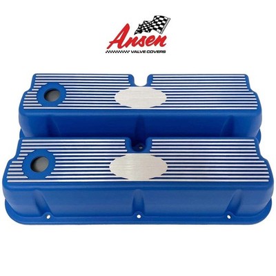 Ford 289, 302, 351 Windsor Blue Valve Covers - Narrow Fin - Custom ...