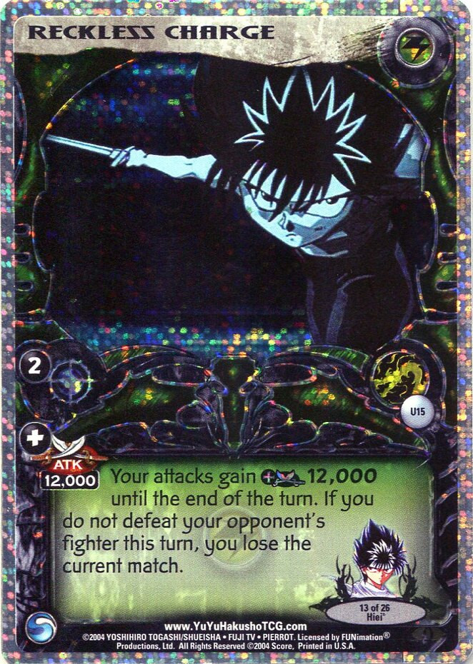 Reckless Charge - U15 - 1st Edition - Foil (Exile) Yu Yu Hakusho | eBay