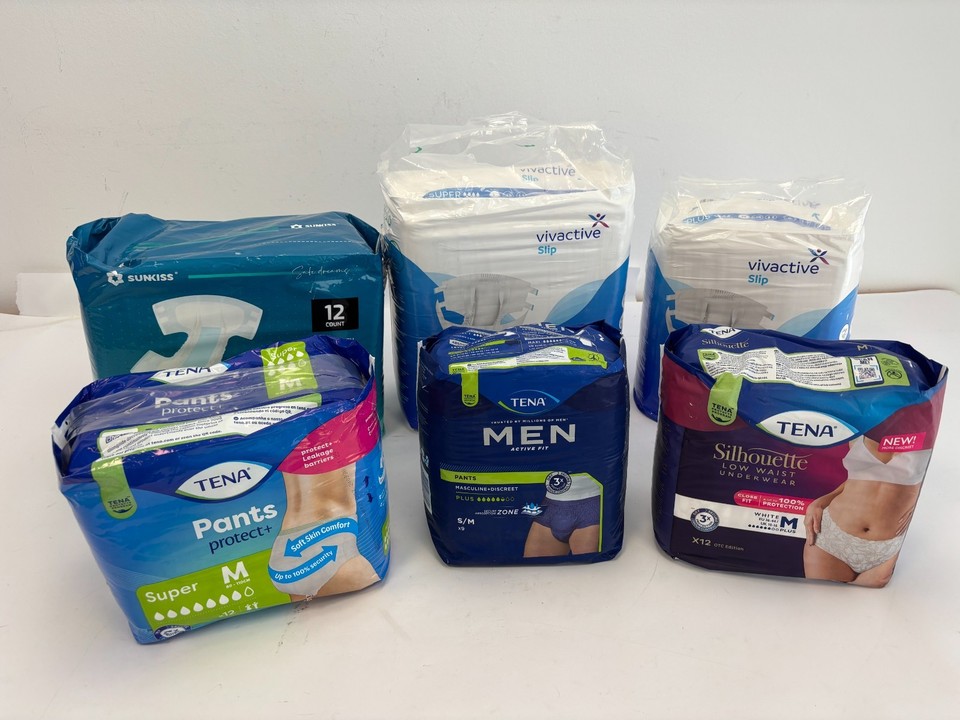 Adult Incontinence Pants Pads Diapers TENA Vivactive Sunkiss M/L - F15 ...