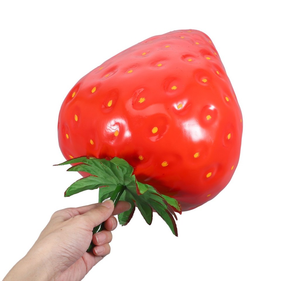 Simulated Strawberry Decorations Fake Strawberries Large Ornament | eBay UK