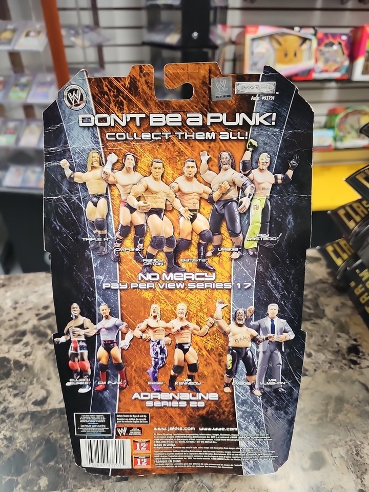 WWE CM Punk No Mercy 2008 Series 17 Jakks Pacific Action Figure ...