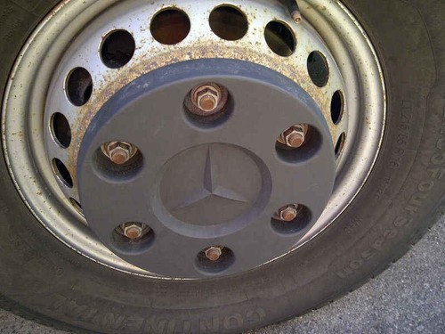 SPRINTER 16" WHEEL SIMULATOR WHEEL COVERS HUB CAPS POLISHED STAINLESS ...