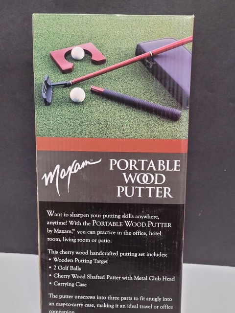 Maxam Portable Cherry Wood Putter Set for Travel or The Office BRAND ...