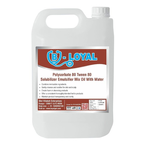 Loyal Polysorbate 80 Tween 80 Solubilizer Emulsifier Mix Oil With Water ...