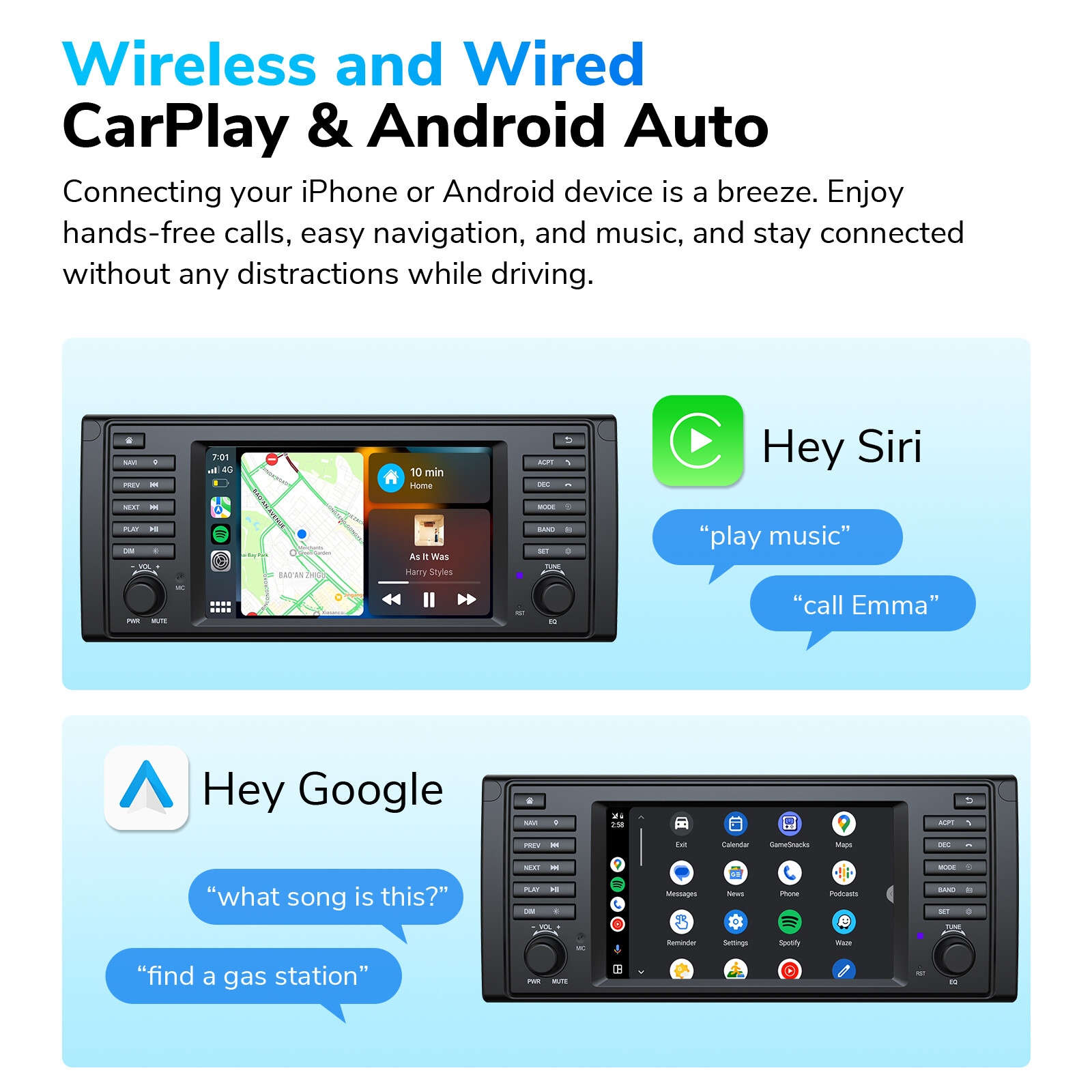 Eonon Android 13 Head Unit Car GPS Sat Nav Radio Apple CarPlay Audio ...
