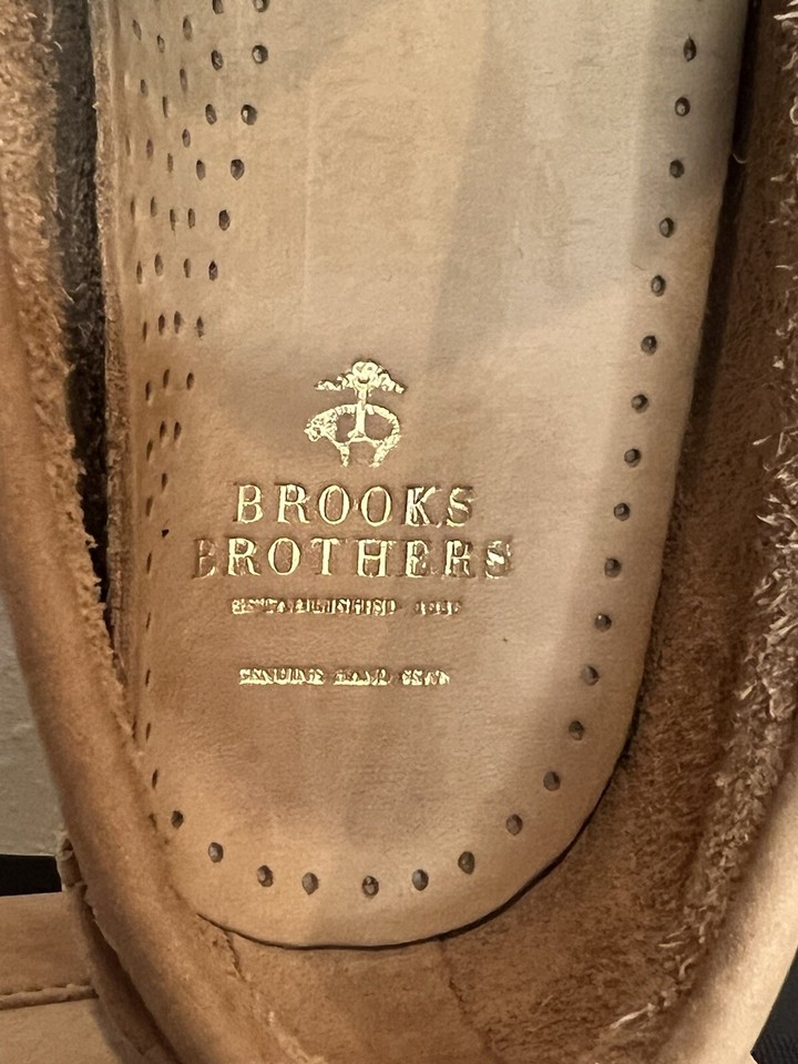 Brooks Brothers - Tassel Loafers Tan Suede - 8.5 Men’s | eBay