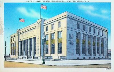 Public Library Rundel Memorial Building Rochester NY Postcard | eBay