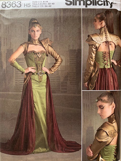 Simplicity 8363 R5 Fantasy Ranger Craft Foam Armor & Crown Pattern ...