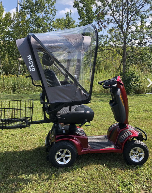 Mobility Scooter Canopy MOVO EVOLUTION Weather Rain Sun Shade Wind ...