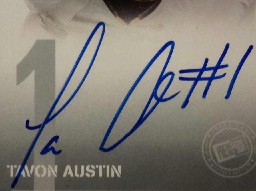 2013 PRESS PASS SILVER AUTO TAVON AUSTIN ROOKIE CARD #TA PSA 10 COWBOYS ...