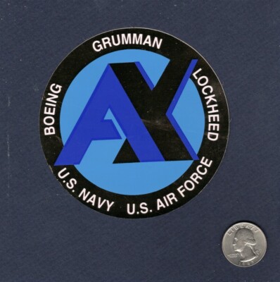 Sticker AX Program Grumman Lockheed Navy USAF Aircraft Squadron Patch ...