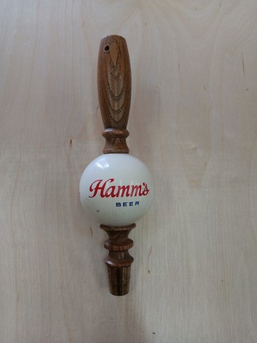 Vintage Hamm's Beer Round Ball & Wood Tap Handle *READ Hamms | eBay