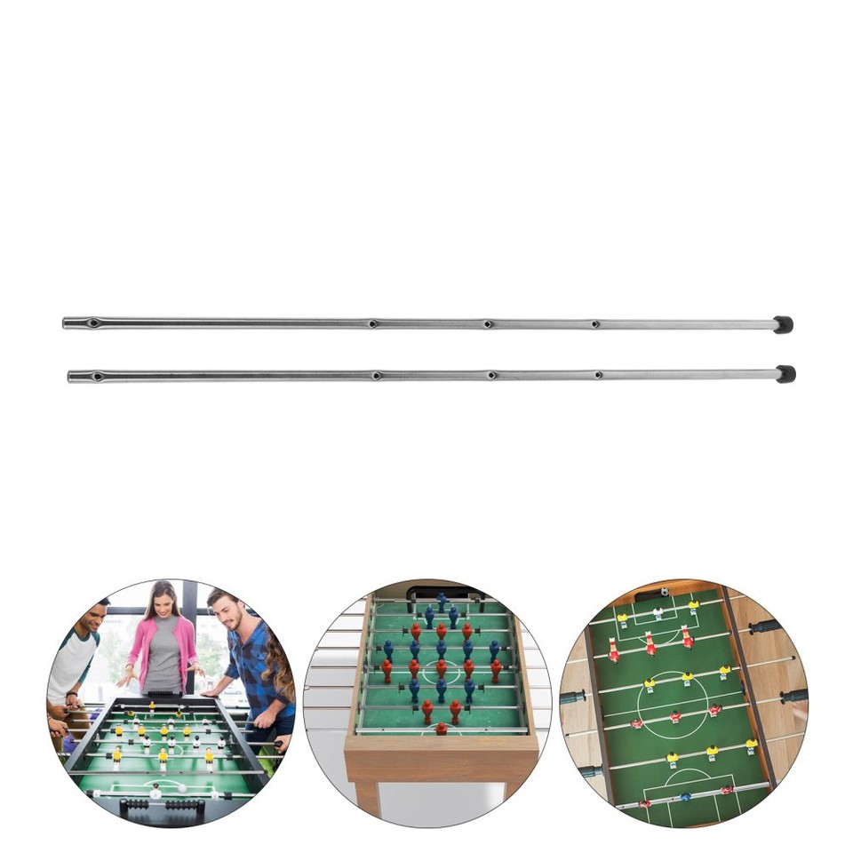 2pcs Table Soccer Rods Replacement: Foosball Pole with End Caps ...
