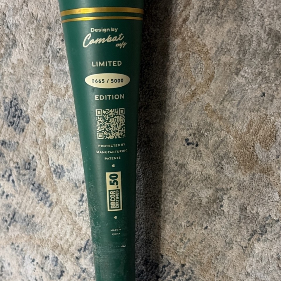 Combat Limited Edition Green BBCOR Baseball Bat 0665/5000 | eBay