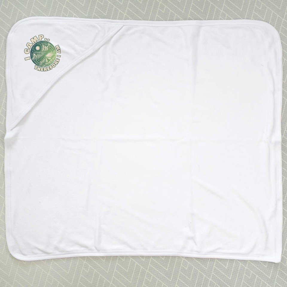 'Cool Camping Emblem' Baby Hooded Towel (HT00038106) | eBay UK