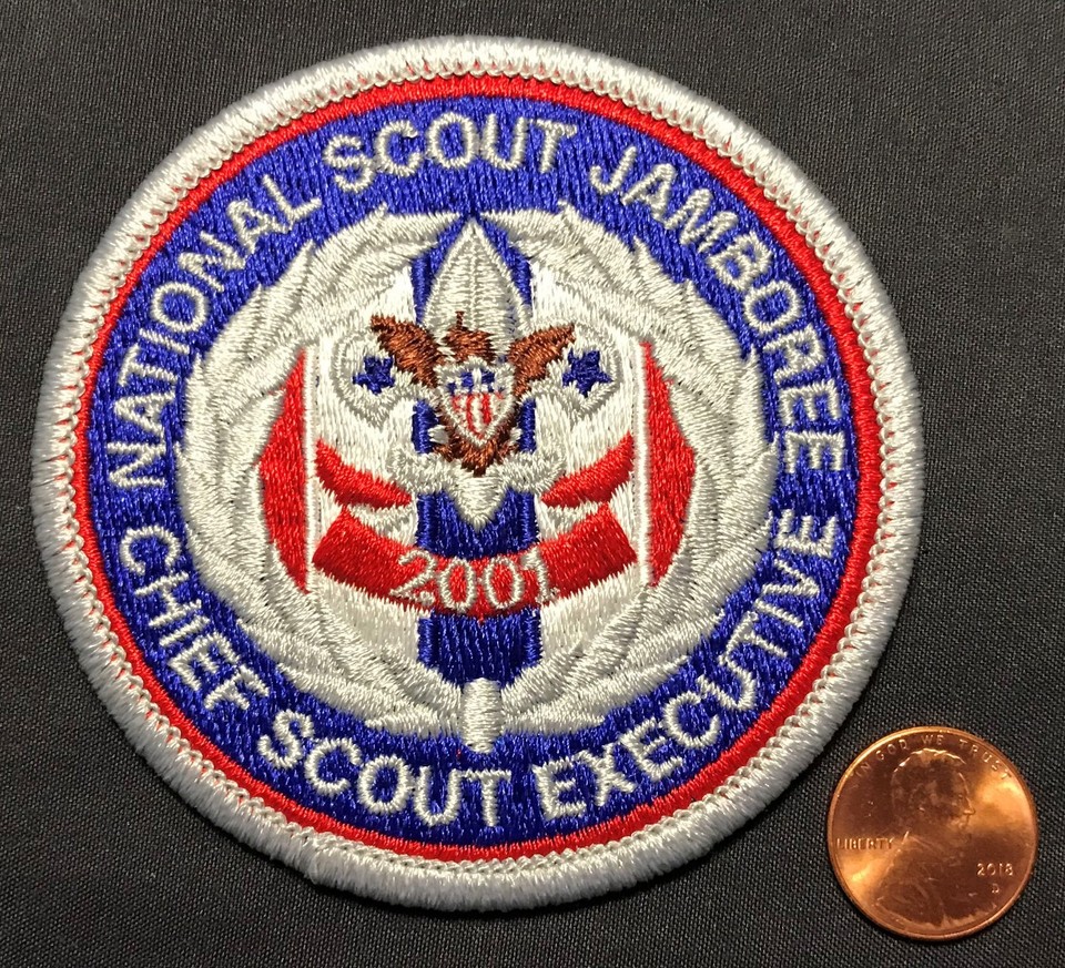 BSA BOY SCOUT 2001 NATIONAL JAMBOREE CHIEF SCOUT EXECUTIVE 3" ROUND ...