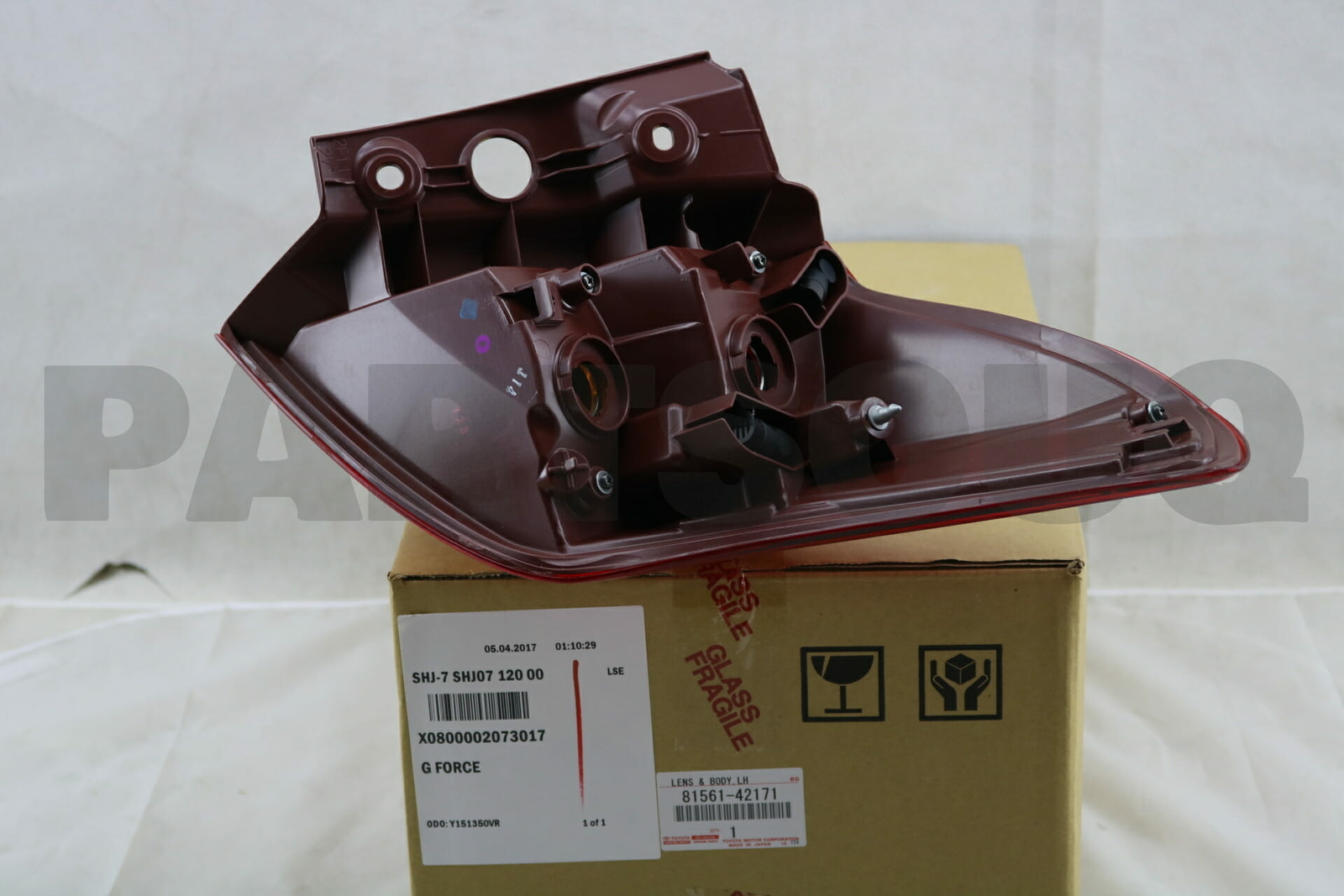 8156142171 Genuine Toyota LENS & BODY, REAR COMBINATION LAMP, LH | eBay