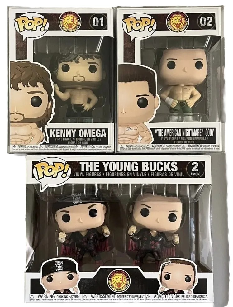 NJPW VAULTED Funko POP! Bundle Kenny Omega, Cody Rhodes, Young Bucks ...