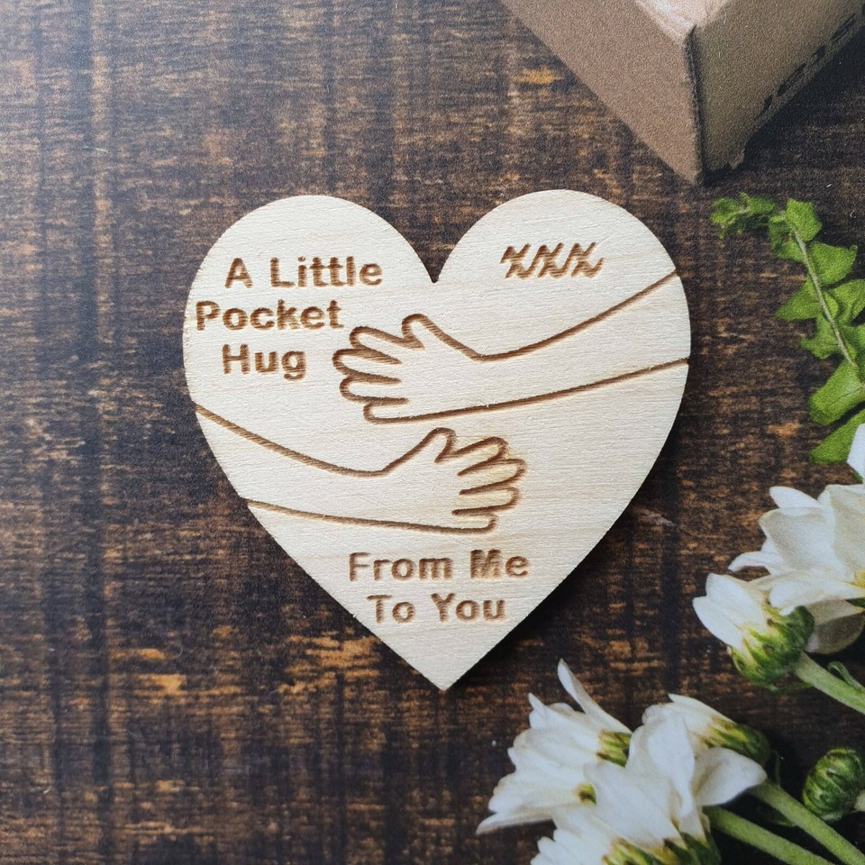 Pocket Hug Tokens Heart Hugs to Loved Ones Little Keepsake Gift ...