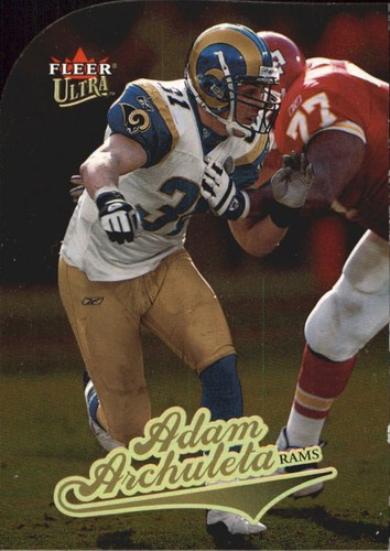 2004 Ultra Gold Medallion St. Louis Rams Football Card #100 Adam ...