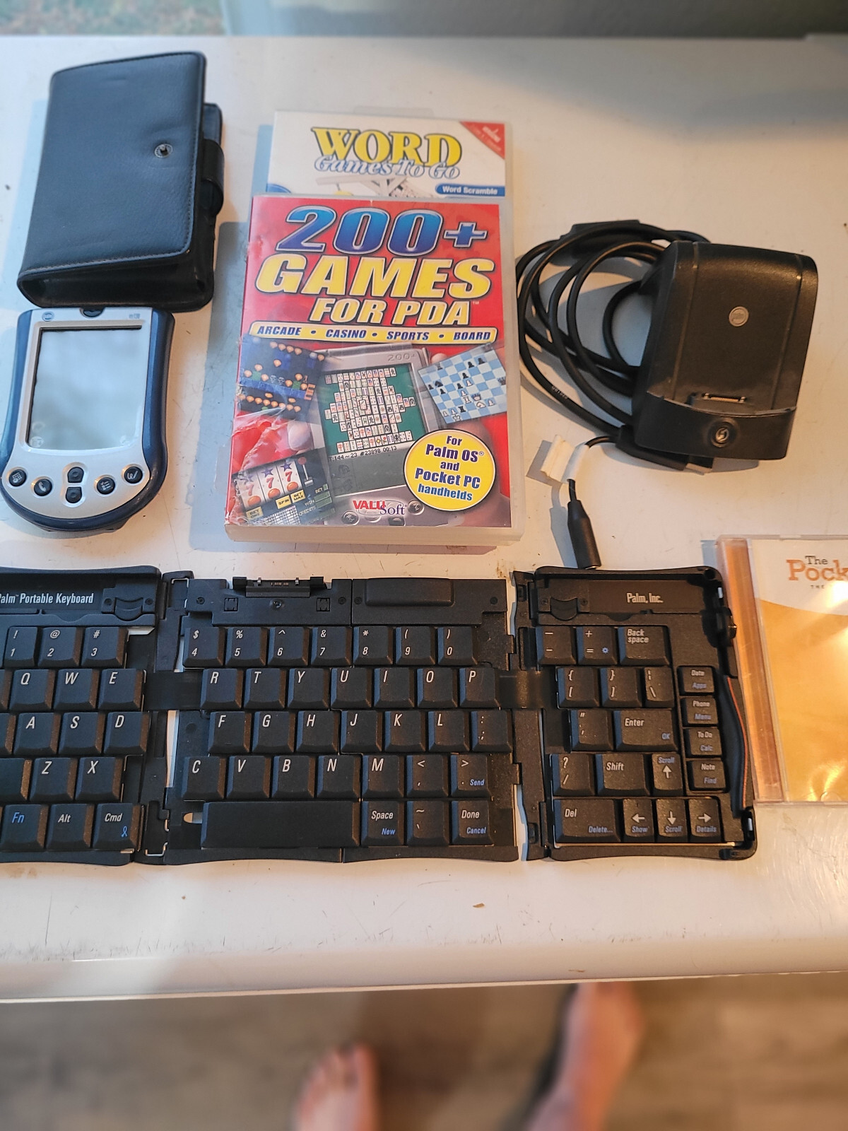 Palm Pilot PDA M130 w/ Stylus,Case,Charger/sync unit, Games, Keyboard ...