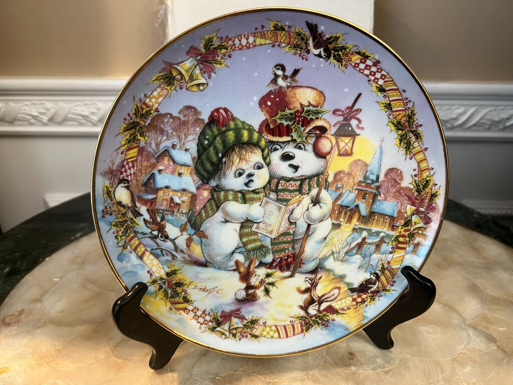 Franklin Mint Heirloom Frost's Caroling Party 8" Collectors Plate ...