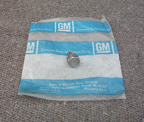 Used 1963-1981 Corvette Flywheel Cover Bolt "R" Head Mark GM Part ...