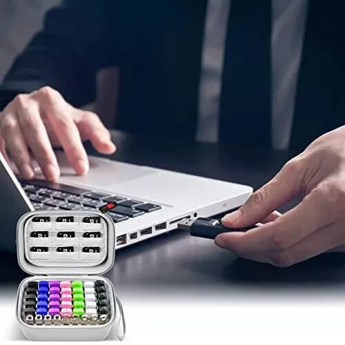 40 Slots USB Flash Drive Case USB Storage Holder Bag USB Organizer | eBay