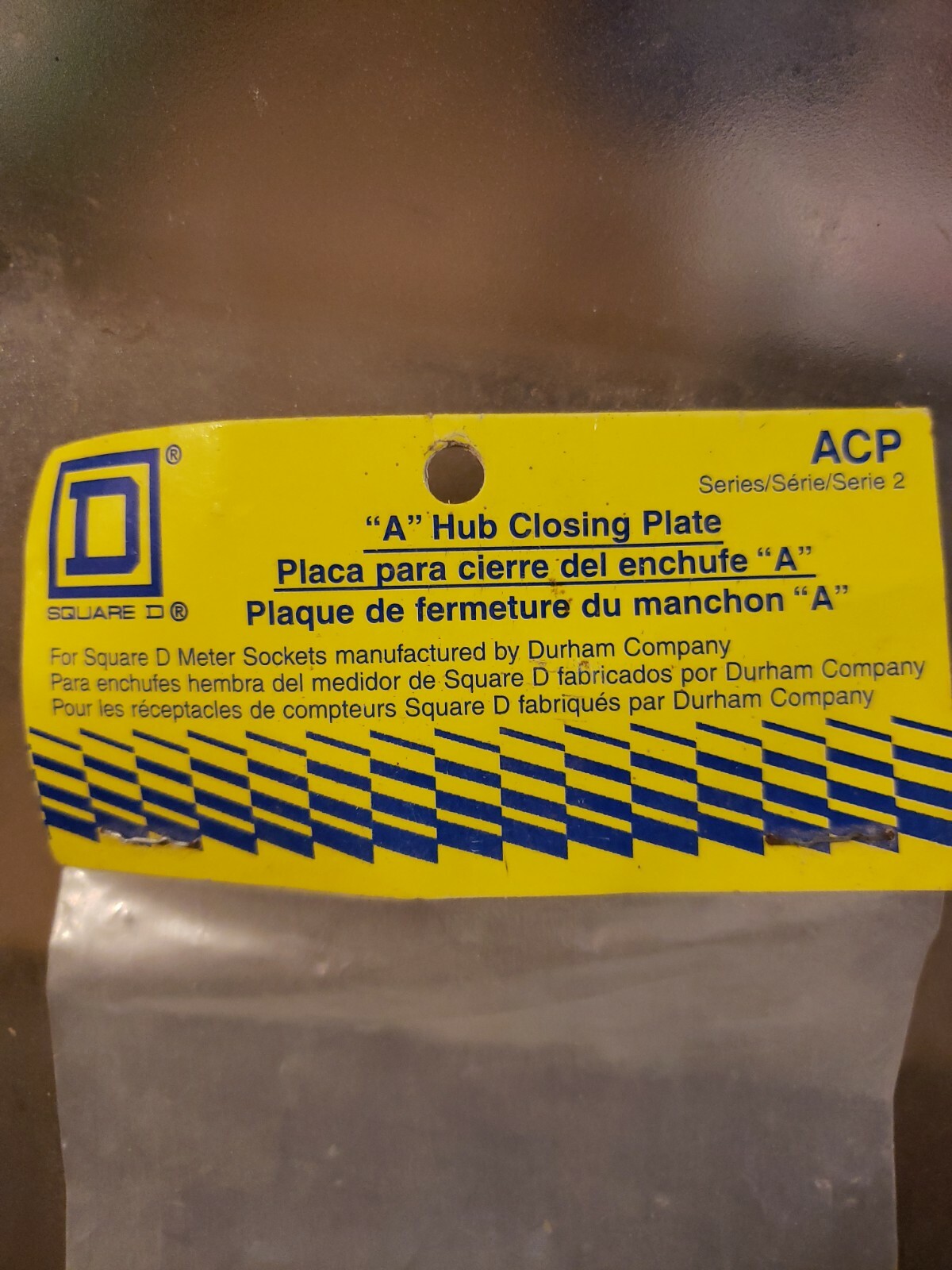 Square D Electric, ~ "A" Hub Closing Plate, series 2, ACP, made in USA ...