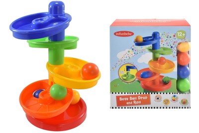 NEW Infunbebe Busy Ball Drop & Roll Set | Infant Toddler Toys ...