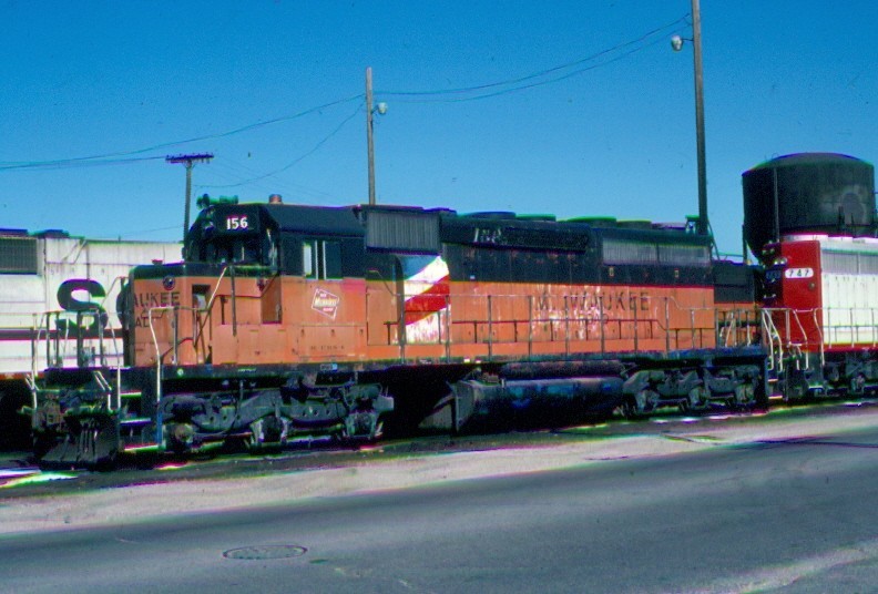 Milwaukee Road Milw SD40-2 156. Original Kodak Slide. 1987 | eBay