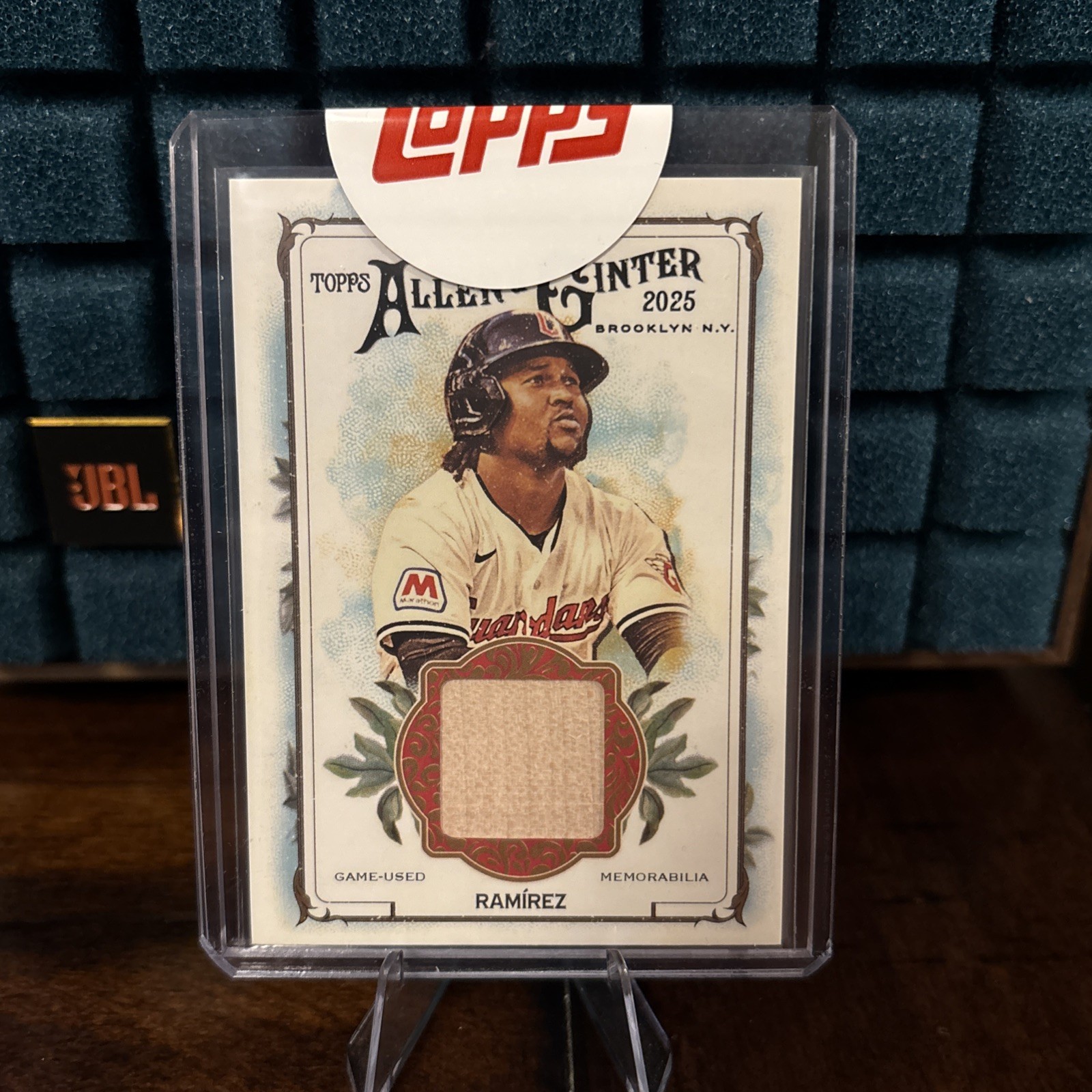2025 Topps Allen & Ginter #AGR-JR Jose Ramirez Bat Relic
