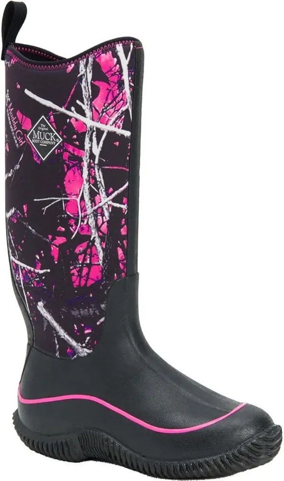 Muck Boots Women's Hale Multi-Season Rubber Boot, Black/Muddy Girl Camo ...