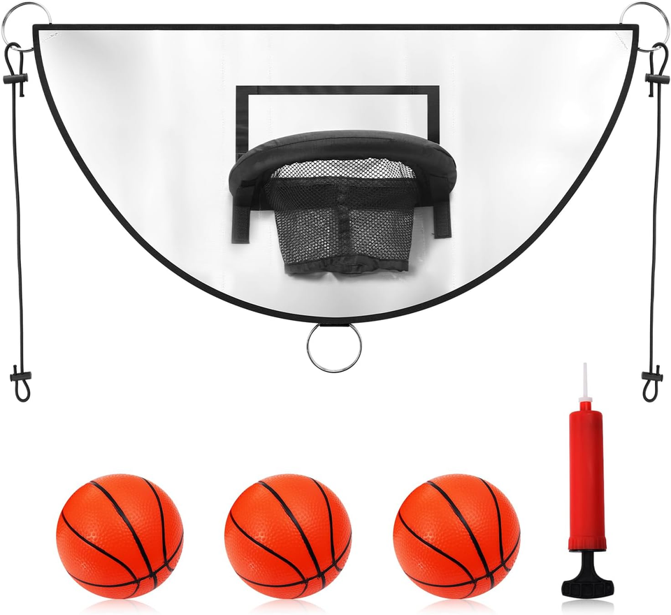 Trampoline Basketball Hoop, Breakaway Rim for Dunking Trampoline ...