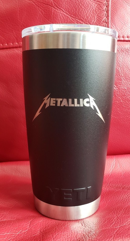 METALLICA M72 World Tour Black YETI 20oz Tumbler Rambler Pop-Up Store ...