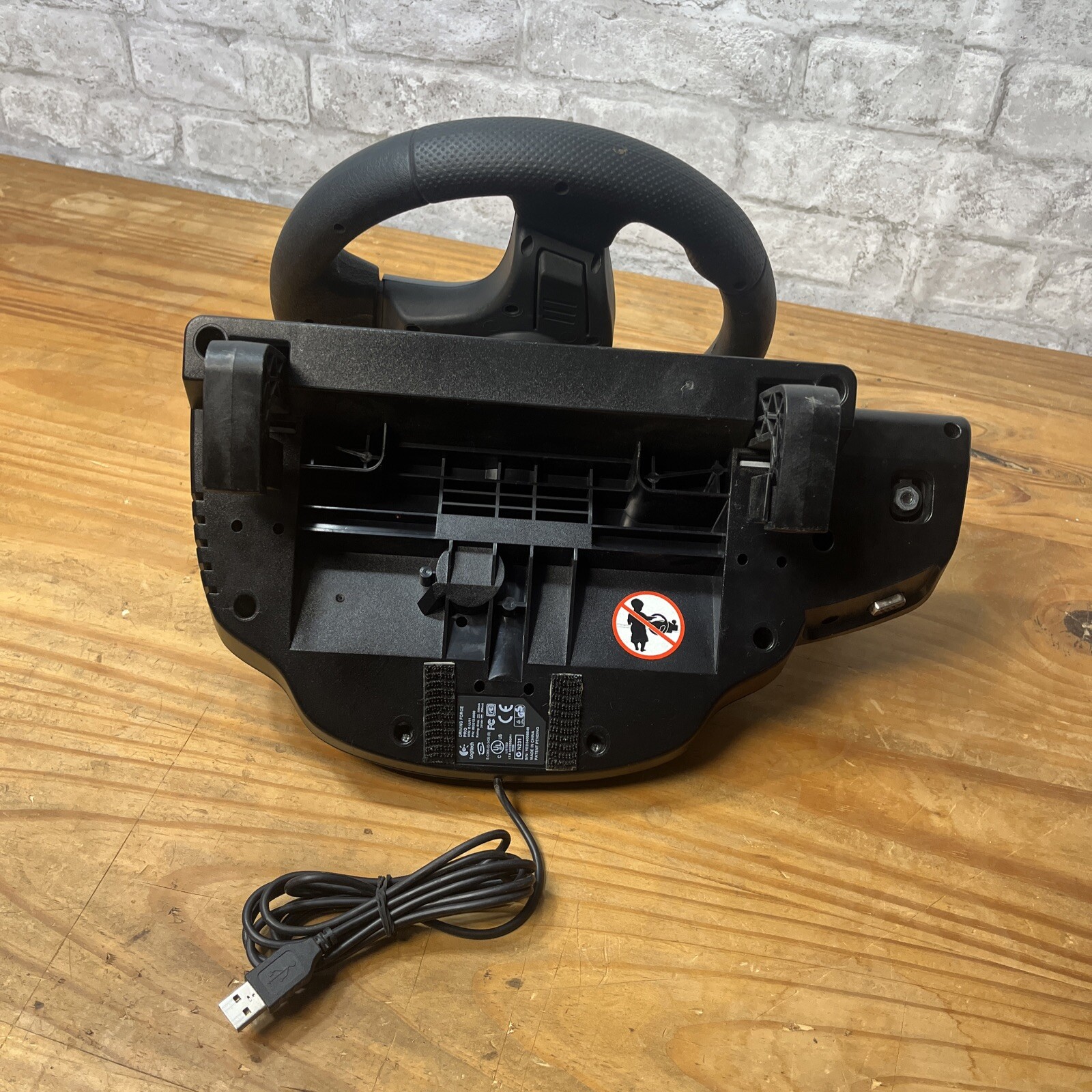 Logitech Driving Force Pro GT E-UJ11 Steering Wheel with Power Adapter ...