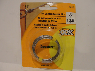 The Hillman Group OOK 9 Ft. Stainless Hanging Wire, 30 Lbs., # 50113 | eBay