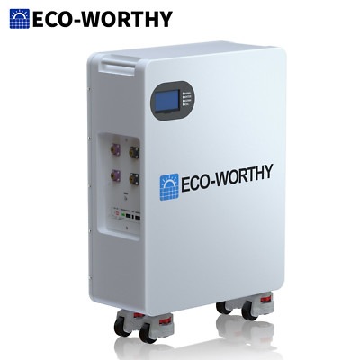 ECO-WORTHY 14kWh 48V 280AH LiFePO4 Battery Vertical Standing Solar ...