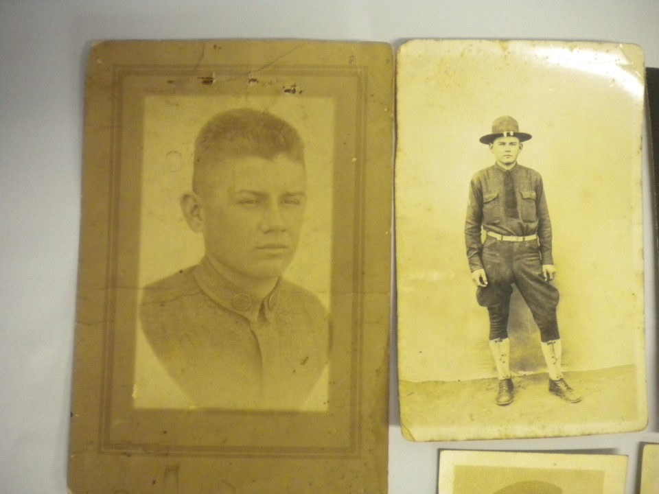 Lot of Antique Original WW1 WW2 WWI WWII Soldiers Photographs Doughboys ...