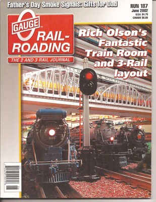 O Gauge Railroading Magazine 2 & 3 Rail Journal, RUN187 June 2002 | eBay