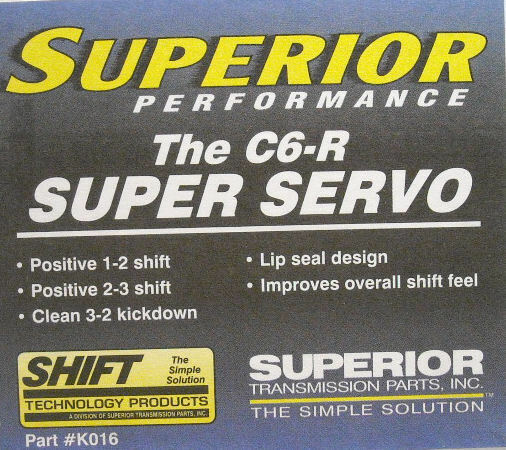 Ford C6 Transmission C6-R R-Code Super Band Servo Kit 1967-UP Superior ...