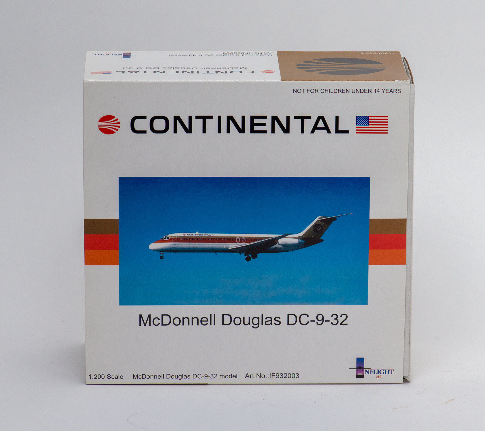Inflight 200 Continental DC-9-32 open box very good | eBay